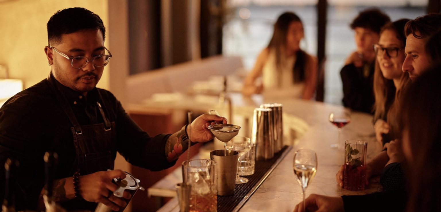 Bar - Origine Bistro by Ben Bayly • Commercial Bay, Downtown Auckland